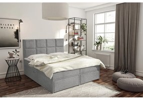 Kontinentální postel Hudson Lux 2, Rozměr postele: 200 x 200 cm, Potah:: ekokůže Soft 017