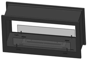 InFire - Vestavěný BIO krb 90x50 cm 3kW oboustranný