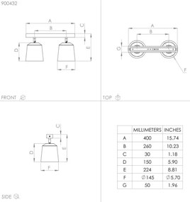 Eglo 900432 - Bodové svítidlo COTORRO 2xE27/25W/230V