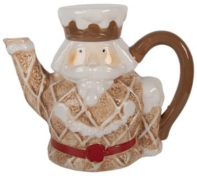 Hnědá keramická konvička Louskáček Nutcracker - 22*12*18 cm / 900 ml