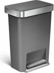Simplehuman Pedálový odpadkový koš  – 45 l / kapsa na sáčky / obdélník