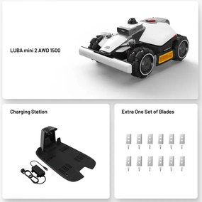 Mammotion LUBA mini 2 AWD 1500 + sada nožů 24 ks