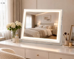 LED zrcadlo Hollywood 58 × 46 cm