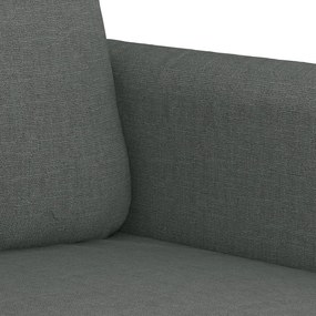 2dílná sedací souprava s polštáři tmavě šedá textil 3202135