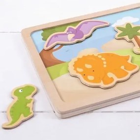 Bigjigs Toys Magnetické puzzle dinosauři / od 2 let