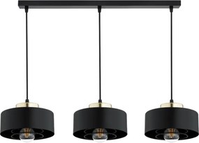 Brilagi - Lustr na lanku SPRING 3xE27/60W/230V černá/zlatá