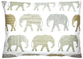 SCANquilt povlak SATÉN PLUS elephants šedobéžová 50 x 70 cm
