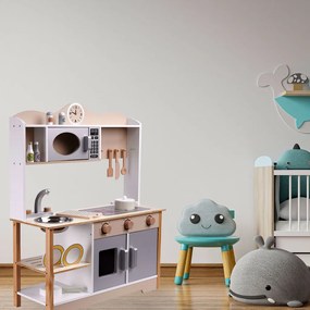 Creative Corner LULILO Dětská dřevěná kuchyňka MDF KUKETO + příslušenství