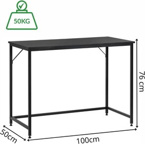 Psací stůl 100x50x76 cm SPRINGOS HF0043 černý