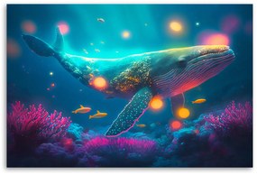 Gario Obraz na plátně Magická velryba Rozměry: 60 x 40 cm