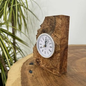 Woodlaf Dřevěné stolní hodiny Vintage