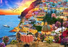BLUEBIRD Puzzle Positano, Itálie / 1000 dílků / 69 x 47,8 cm