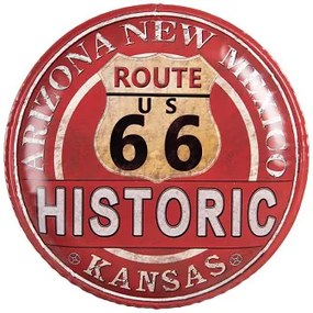 Plechová cedule ROUTE 66