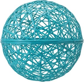 3D koule Fiberglass, pr. 40 cm, tyrkysová, nesvětelná