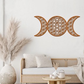 dřevo života Dřevěná dekorace na stěnu TROJÍ MĚSÍC Rozměry (cm): 20x9, Barevný vzor: Třešeň