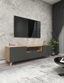 Casarredo - Komfort nábytek Televizní stolek NEAL barva borovice/antracit