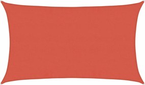 Stínící plachta 160 g/m² cihlová 5 x 8 m HDPE 311358