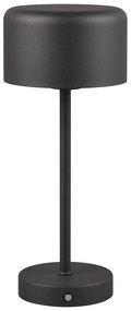 Matně černá LED stmívatelná stolní lampa (výška 30 cm) Jeff – Trio