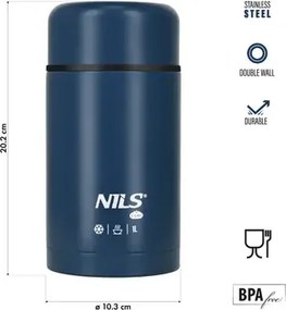 NILS Camp NC3802 Termoska na jídlo modrá 1000 ml