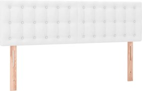 Box spring postel s matrací bílá 140 x 190 cm umělá kůže 3127308