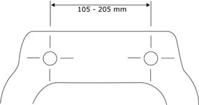 WENKO 22977100-Toaletní sedátko BELLEVUE 35,5x42,5 cm antracit/stříbrná