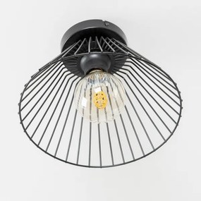 Brilagi - LED Přisazený lustr CERIA WIRE 1xE27/40W/230V pr. 30 cm černá