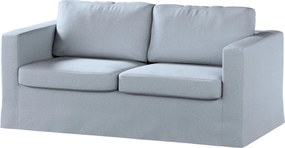 Potah na pohovku IKEA Karlstad 2-místná , nerozkládací, dlouhý barva modrá látka pletený vzor