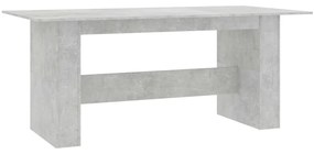 Jídelní stůl Tinnie - betonově šedý - dřevotříska | 180x90x76 cm