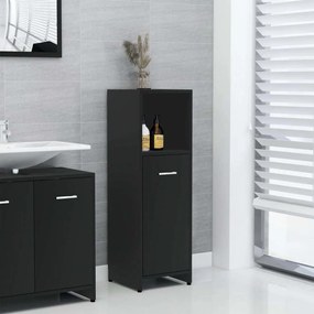 vidaXL Koupelnová skříňka 30 x 30 x 95 cm dřevotříska [802596] Barva: Černá