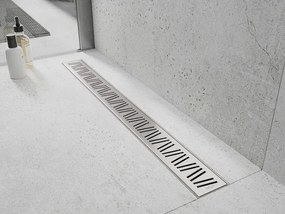 Mexen Flat nerezový sprchový žlab 70 cm vzor M22, 1029070-15