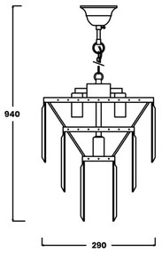 Brilagi - LED Křišťálový lustr na řetězu MOZART 4xE14/40W/230V lesklý chrom