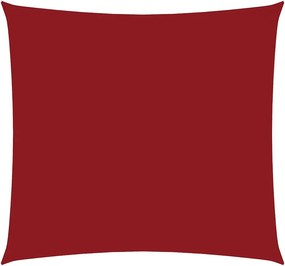 Stínící plachta oxfordská látka čtvercová 3,6 x 3,6 m červená 135633