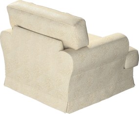 Potah na křeslo IKEA Ekeskog barva béžová látka lesklé, pletený vzor, vzorované
