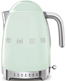 SMEG 50's Retro Style rychlovarná konvice 1,7 l s regulací teploty, pastelově zelená, KLF04PGEU