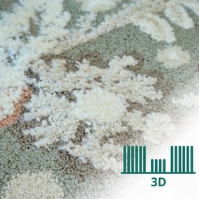 Angel Carpet, Kusový koberec Aurora 25 Green, 160x230, zelená, kancelář
