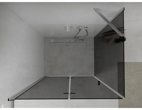 Mexen Lima skládací sprchový kout 70 x 100 cm, Grafitově černá, Chromovaná - 856-070-100-01-40