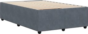 Rám postele bez matrace tmavě šedá 120 x 200 cm samet 3285001