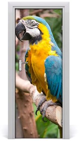 Samolepící fototapeta na dveře Papoušek ara 95x205 cm