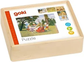 GOKI Dřevěné kostky Pohádky / 20 kostek / od 3 let