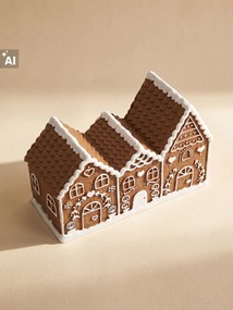 Sinsay - Stojící dekorace ve tvaru domečku - hnědá