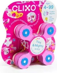 CLIXO Tiny  Mighty Sparkle - magnetická stavebnice 9 kusů