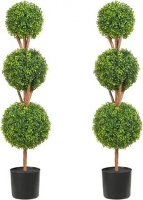 Umělé topiary Zimostrázové stromy, 121,9 cm