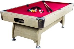 TUIN kulečníkový stůl pool billiard kulečník 7 ft s vybavením červená