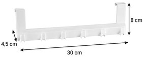 Závěsná lišta s háčky FlexiSPACE 30 cm