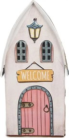 Kouzelný plechový domeček Welcome - 12*11*23 cm