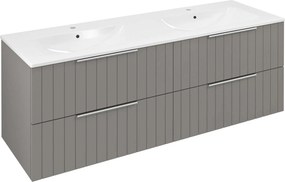 Sapho Cirasa - Umyvadlová skříňka Strip 140x52x46 cm, 4x zásuvka, agila CR141-4343S-21