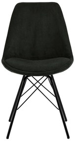 Čalouněná židle v industriálním stylu Manšestr Černá FLYS