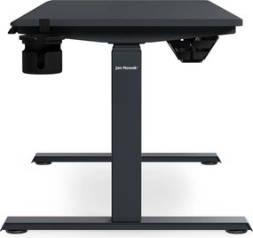 Elektrický stůl s nastavením výšky ergonomický antracitový,1200x600 mm: ARIA