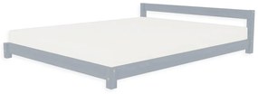 Benlemi Dvoulůžková dřevěná postel COMFY ve scandi stylu Rozměr: 140x200 cm, Zvolte barvu hranolů: Tmavě šedá, Zvolte barvu ploch: Tmavě šedá