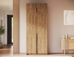 ADRK Furniture Bregma II s nástavcem Skříň s otočnými dveřmi ADRK-W-BREG-100-AB